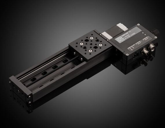100mm Travel, Motorized Linear Stage, Integrated Controller, Rotary Encoder