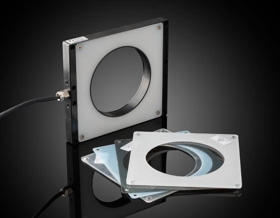 Effilux Low Profile Segmented Square LED Ring Lights