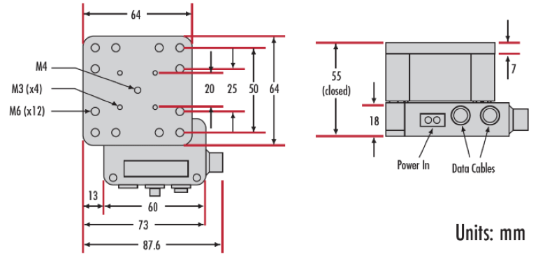 20mm Zaber™ Vertical Translation Stage, Integrated Controller, Rotary ...