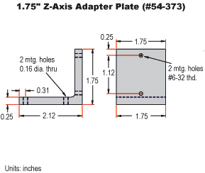 Z-Axis Brackets for Ball Bearing Stages | 에드몬드 옵틱스