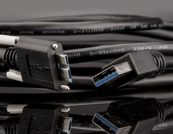 3m Locking Cable, Certified USB3.0, Standard-A to Micro-B